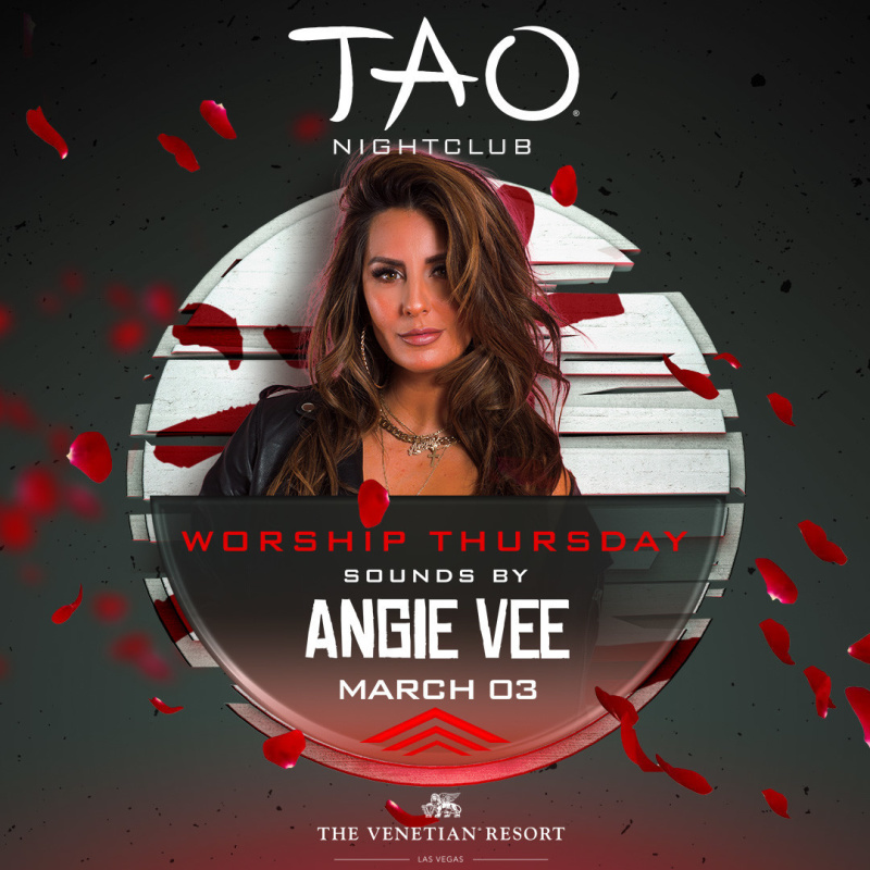 Angie Vee at Tao Nightclub on Thursday March 03 2022